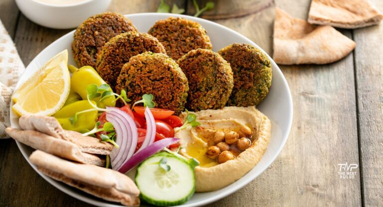 Crispy Baked Falafel Bowls with Hummus, Grains & Veggies